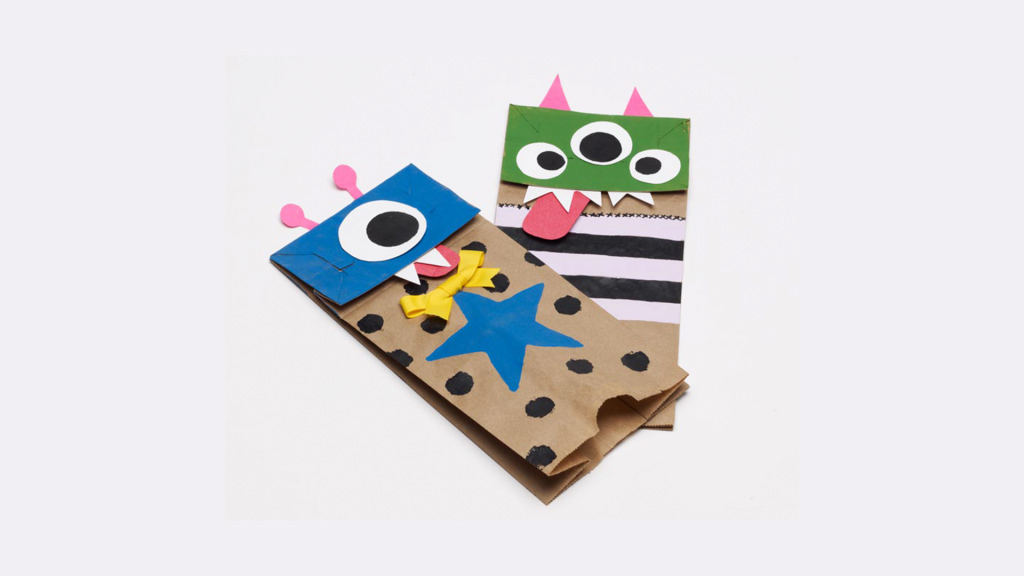 Kids DIY Activities: Paper Bag Monster Puppets | Your ELC